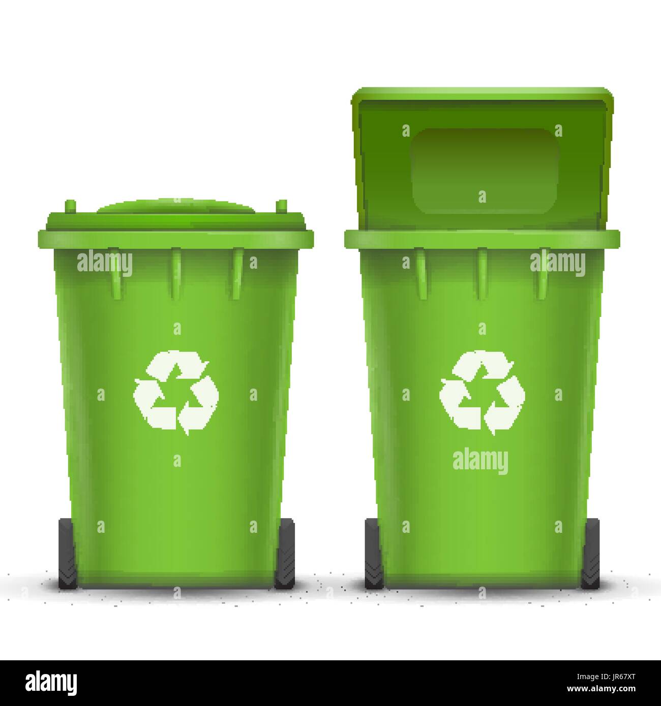 Bin front view Stock Vector Images - Alamy