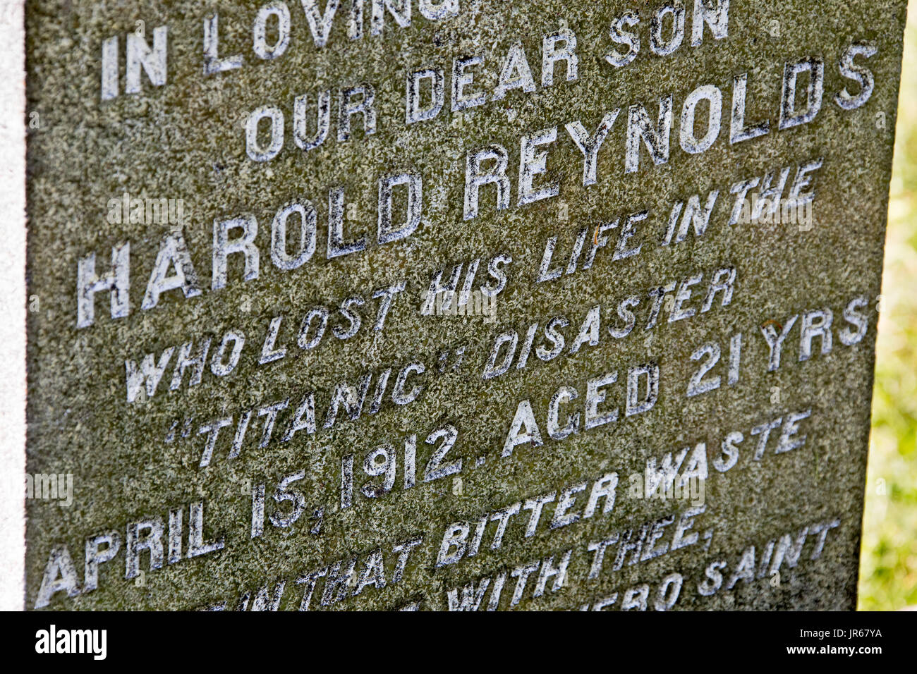 Titanic Grave Site, Fairview Lawn Cemetery, Halifax, Nova Scotia ...