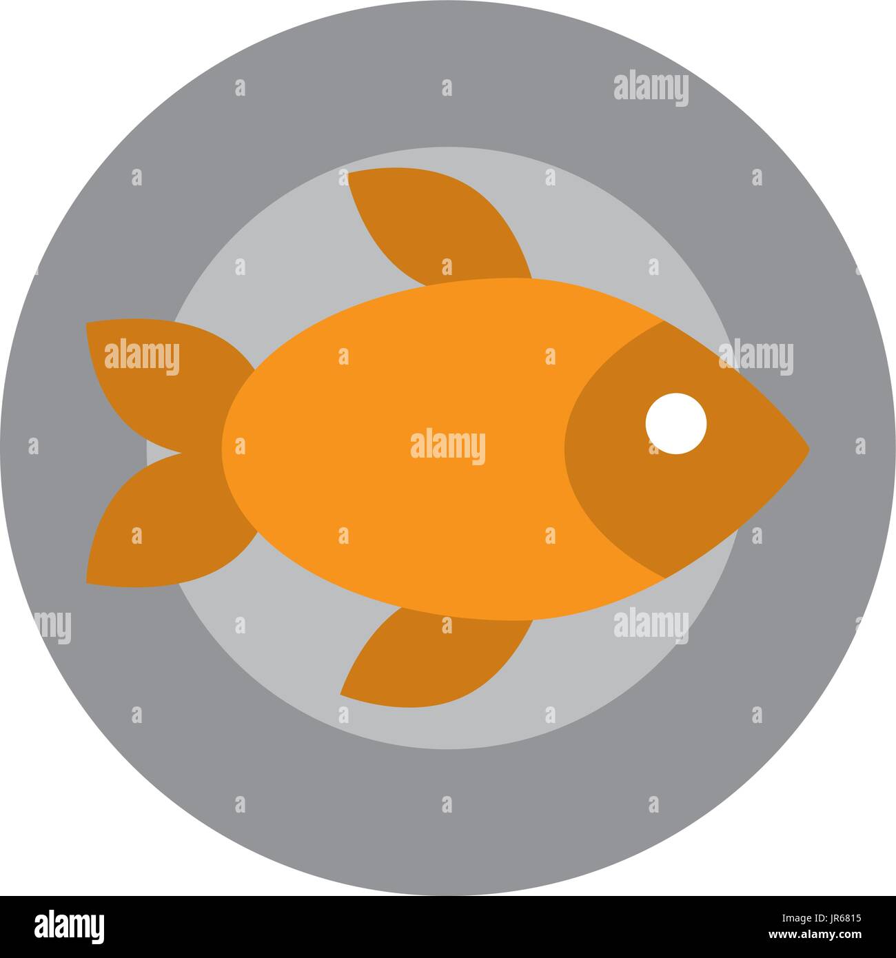 tray with delicious fish Stock Vector Image & Art - Alamy