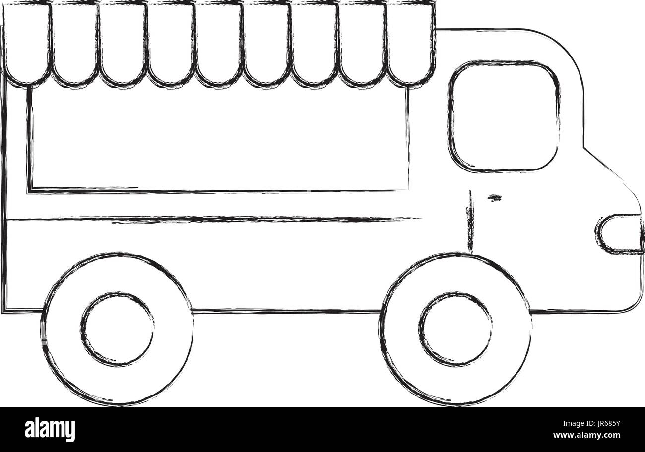 fast food shop car Stock Vector Image & Art - Alamy