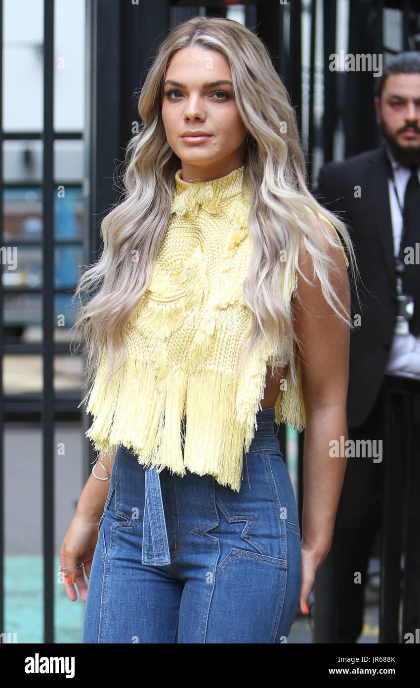 Louisa Johnson outside ITV Studios Featuring: Louisa Johnson Where ...