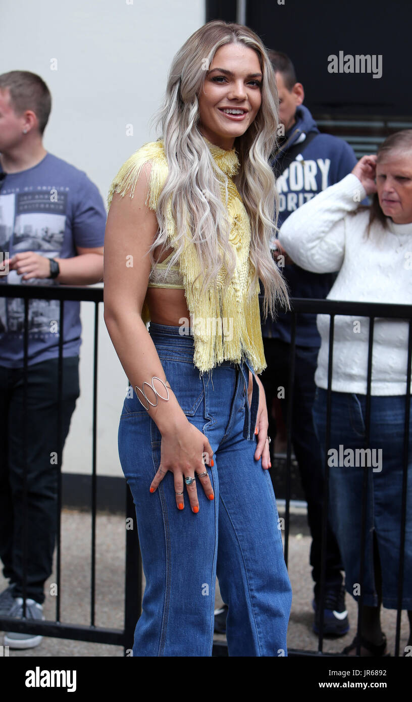 Louisa Johnson outside ITV Studios Featuring: Louisa Johnson Where ...