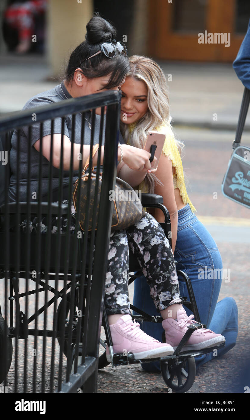 Louisa Johnson outside ITV Studios Featuring: Louisa Johnson Where ...