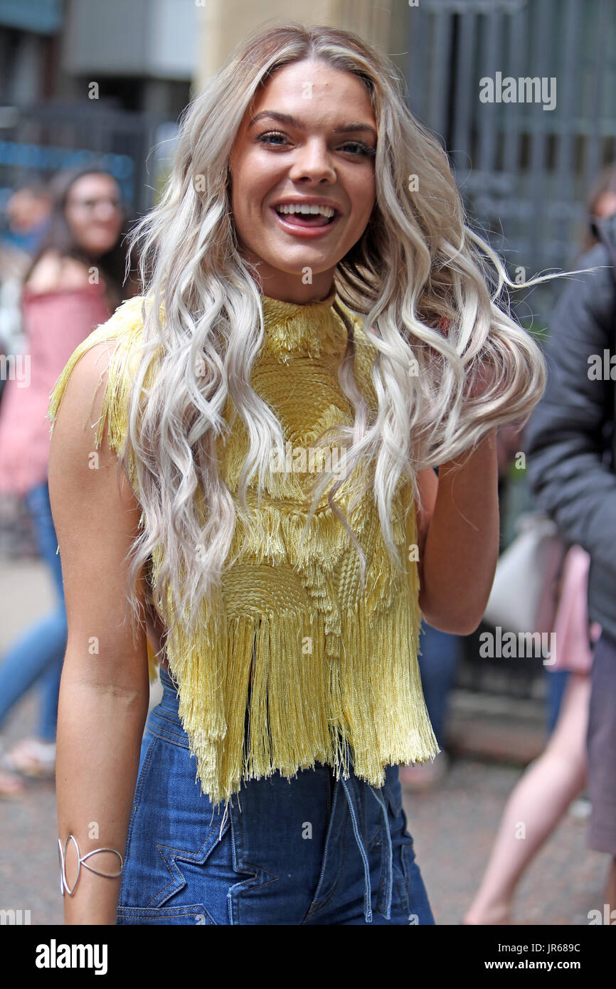 Louisa Johnson outside ITV Studios Featuring: Louisa Johnson Where ...