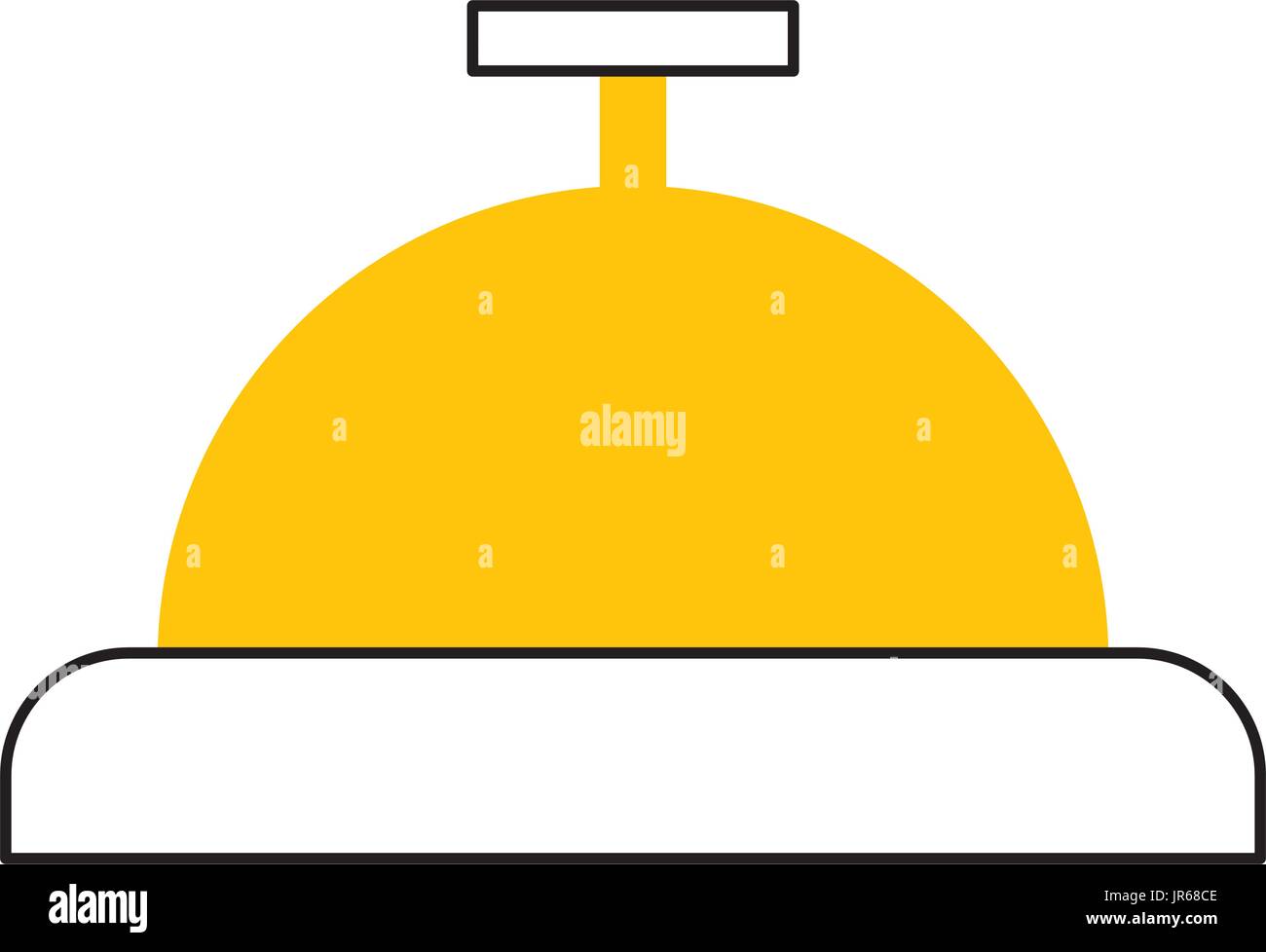 button bell isolated icon Stock Vector Image & Art - Alamy