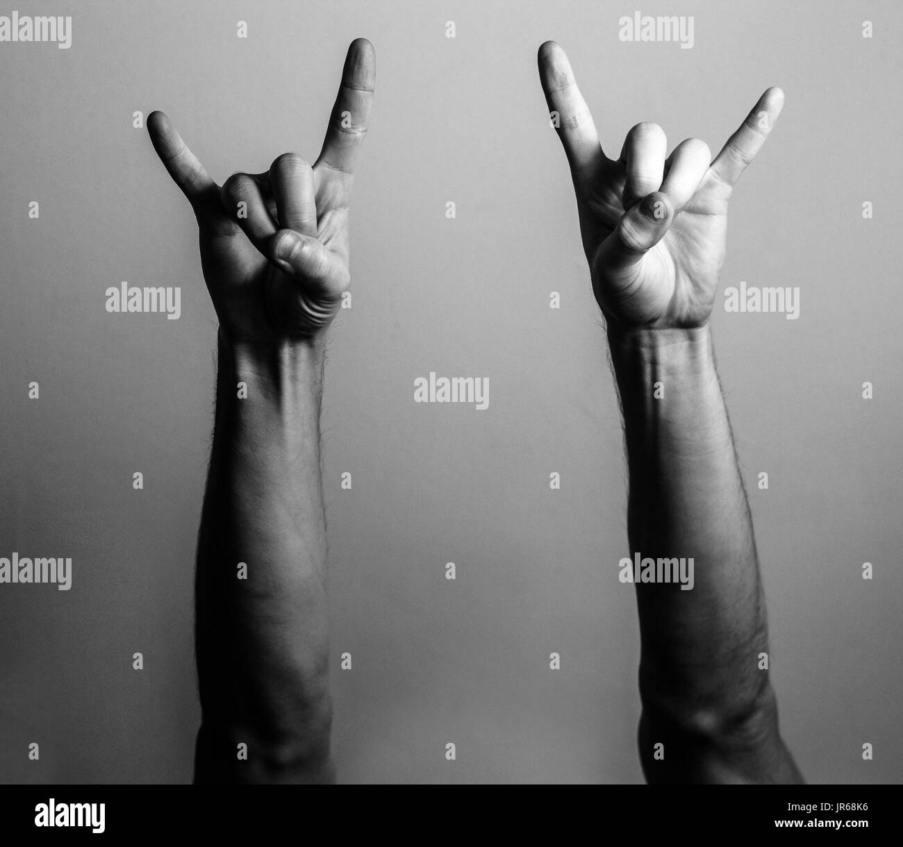 Heavy metal rock sign hi-res stock photography and images - Alamy