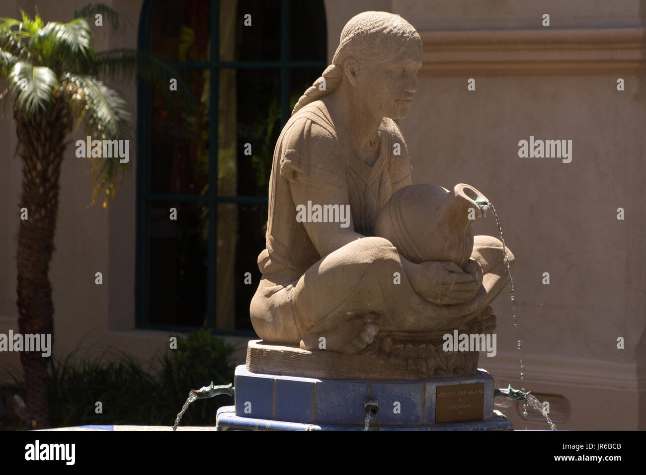 A statue of a native girl outside the Hospitality House Courtyard in ...
