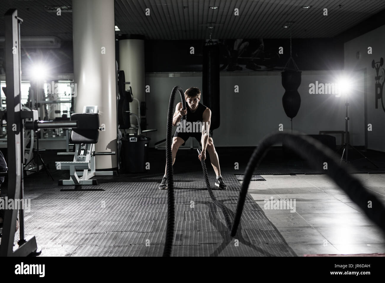 Battle ropes hi-res stock photography and images - Alamy