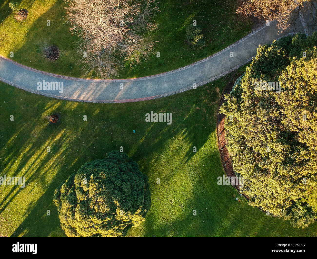 Aerial view of footpath, Melbourne, Victoria, Australia Stock Photo - Alamy