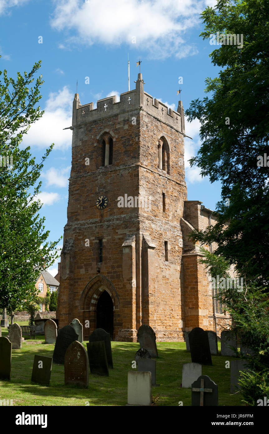 All Saints Church, Rushton, Northamptonshire, England, UK Stock Photo ...