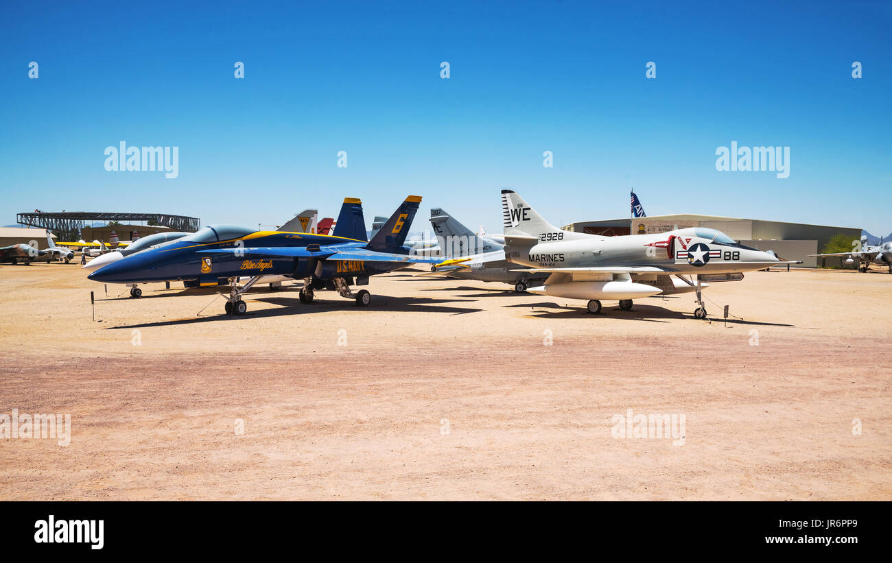 Outdoor exhibit, Pima Air & Space Museum - largest non-government ...