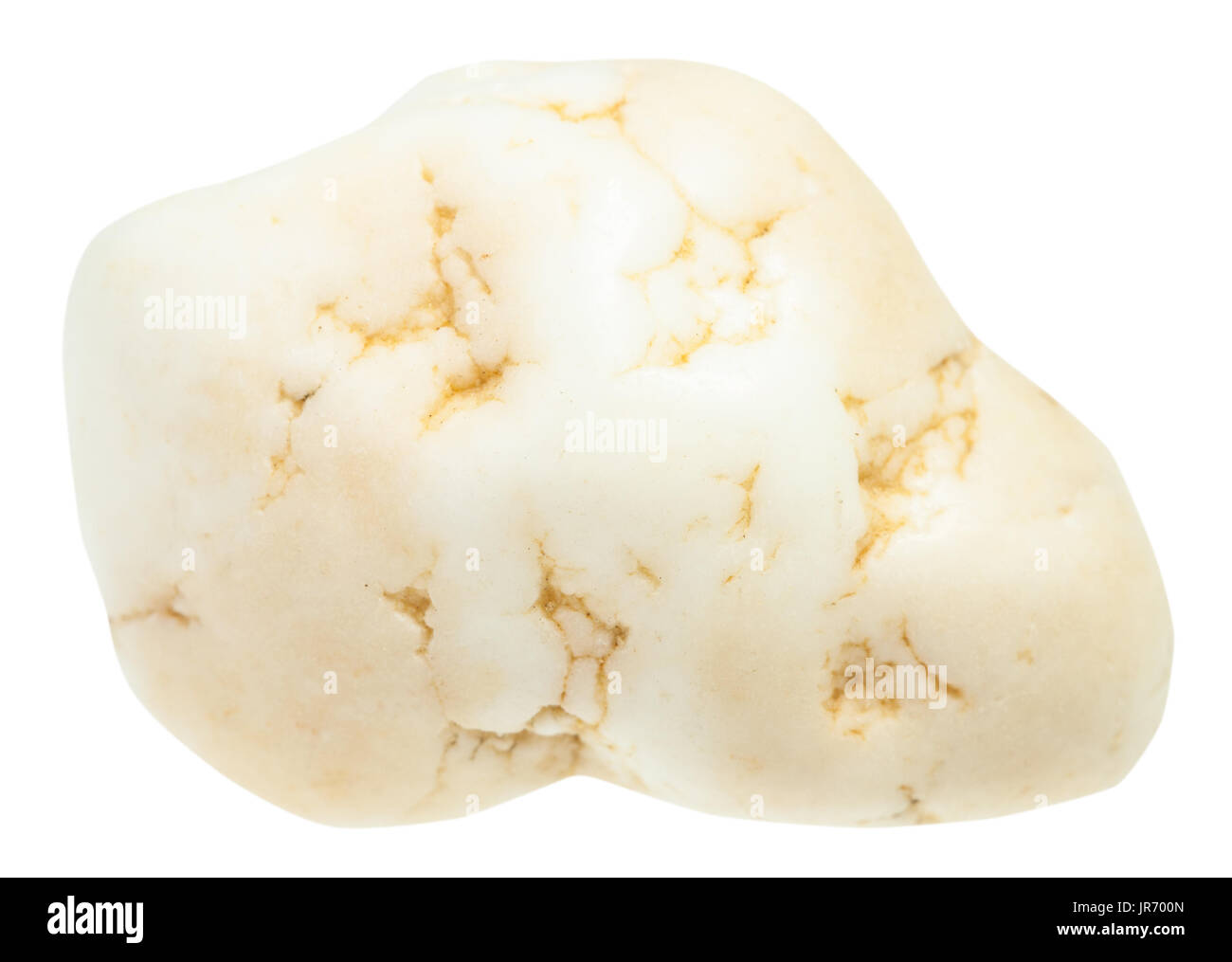 macro shooting of natural mineral rock - pebble of amorphous Magnesite ...