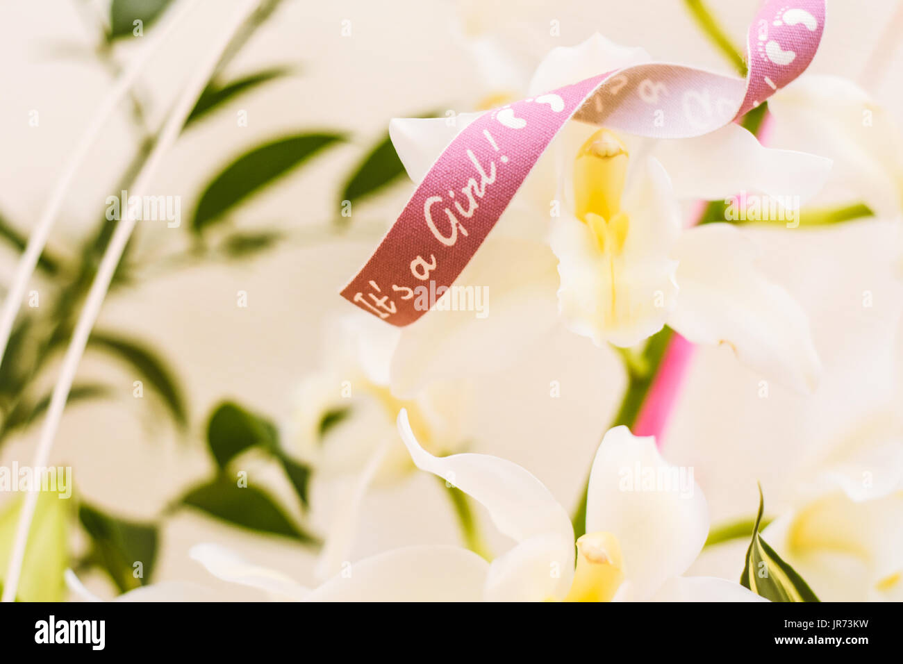 Girl with ribbon hi-res stock photography and images - Alamy