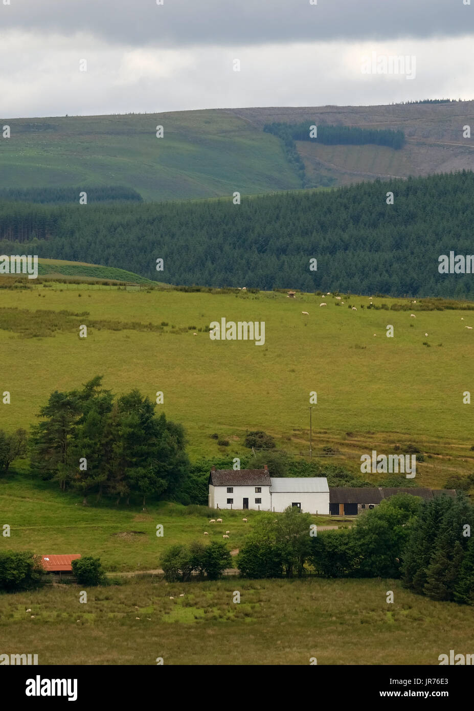 9th July 107 - Small Welsh hill farm in the hills hear, Senny Bridge ...