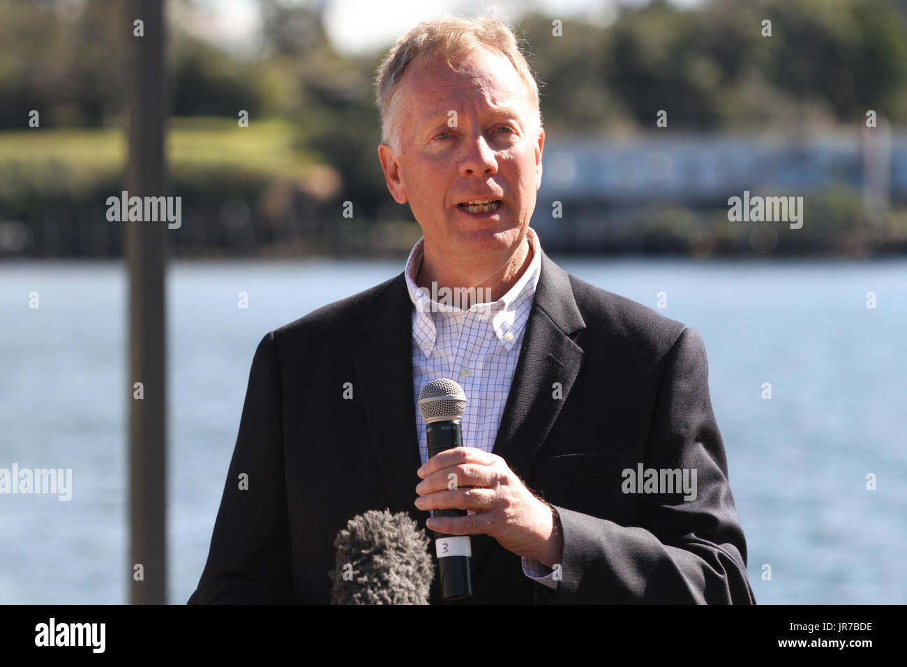 Sydney, Australia. 4 August 2017. Pictured: Exhibition curator Geoffrey ...