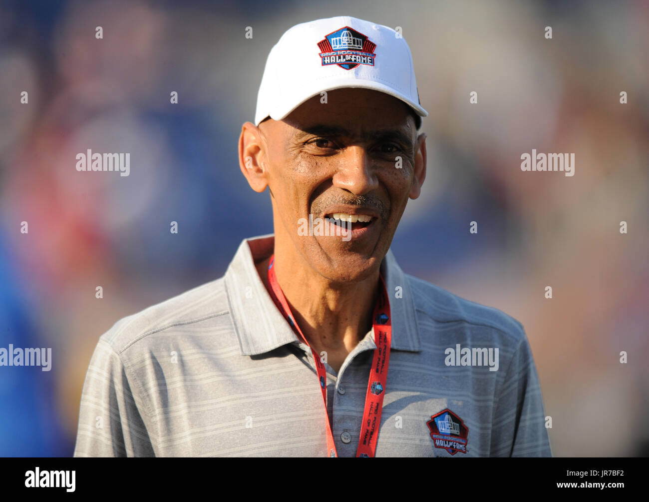 Canton, Ohio, USA. 3rd August, 2017. Tony Dungy during the Cowboys vs ...