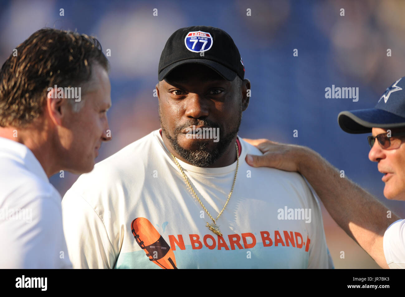 Canton, Ohio, USA. 3rd August, 2017. Warren Sapp during the Cowboys vs ...