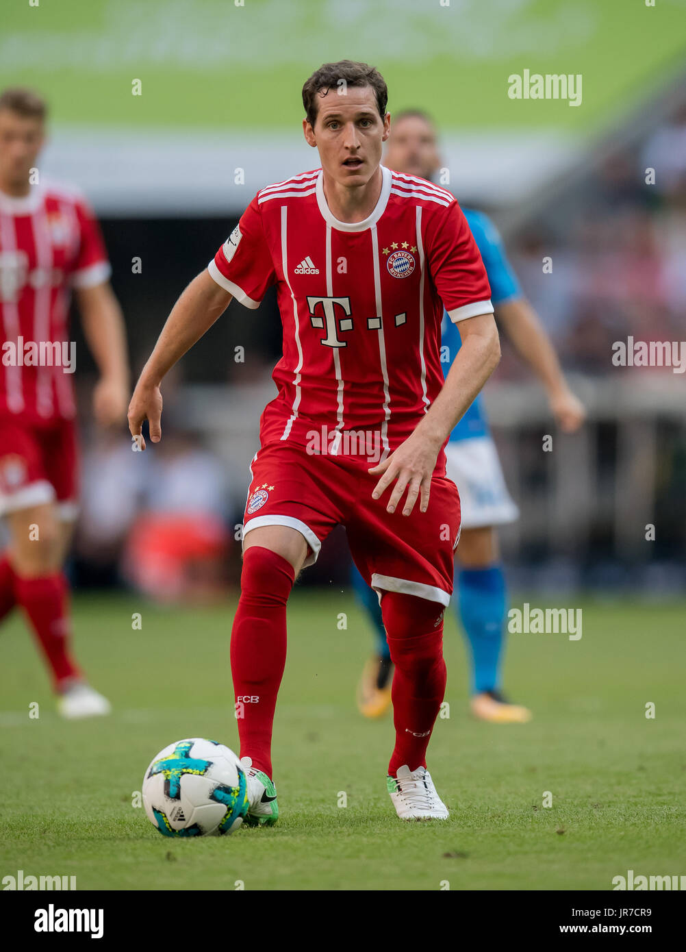 Munich, Germany. 2nd Aug, 2017. Bayern's Sebastian Rudy in action ...
