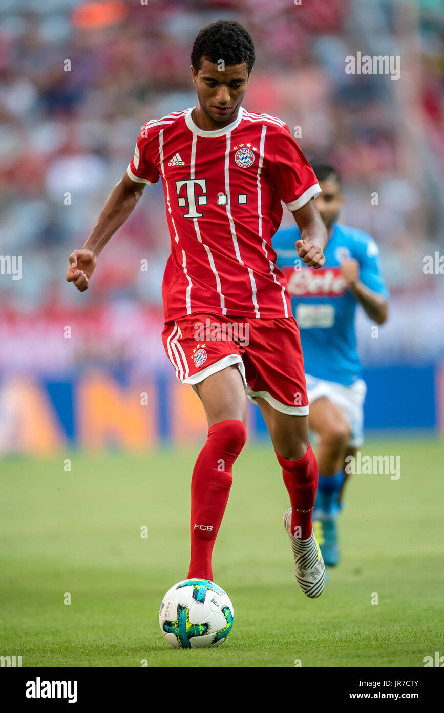Munich, Germany. 2nd Aug, 2017. Bayern's Timothy Tillman in action ...