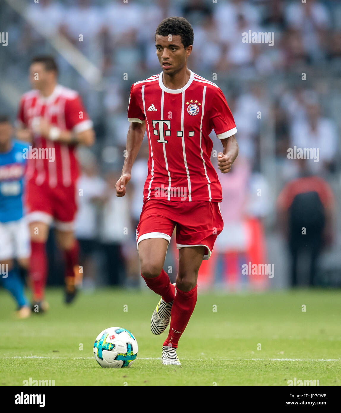 Munich, Germany. 2nd Aug, 2017. Bayern's Timothy Tillman in action ...