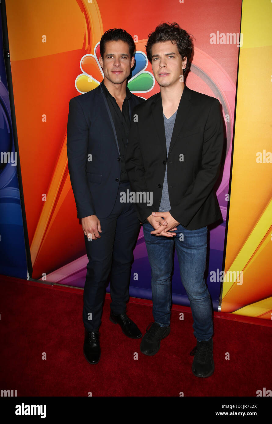 BEVERLY HILLS, CA - AUGUST 03: Miles Gaston Villanueva, Gus Halper, At ...