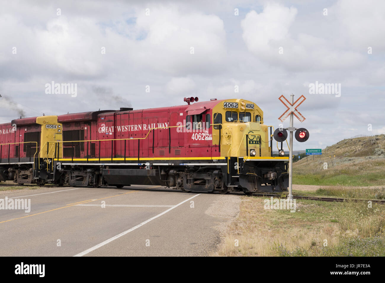 Eastend, Saskatchewan, Canada. 26th Aug, 2016. A Great Western Railway ...