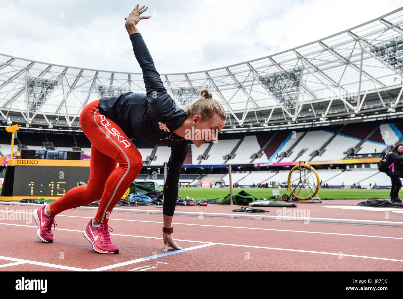 London, UK. 3rd August, 2017. JUSTYNA SWIETY during an official ...