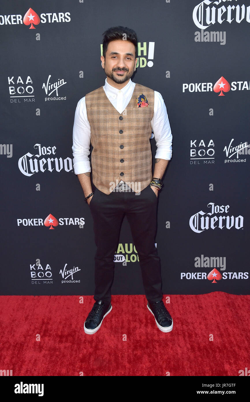Los Angeles, USA. 3rd Aug, 2017. Vir Das attends the Launch of Laugh ...