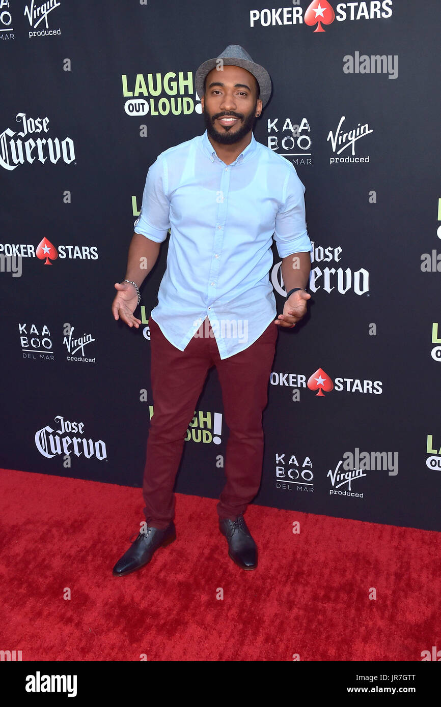 Los Angeles, USA. 3rd Aug, 2017. Joe Goode attends the Launch of Laugh ...