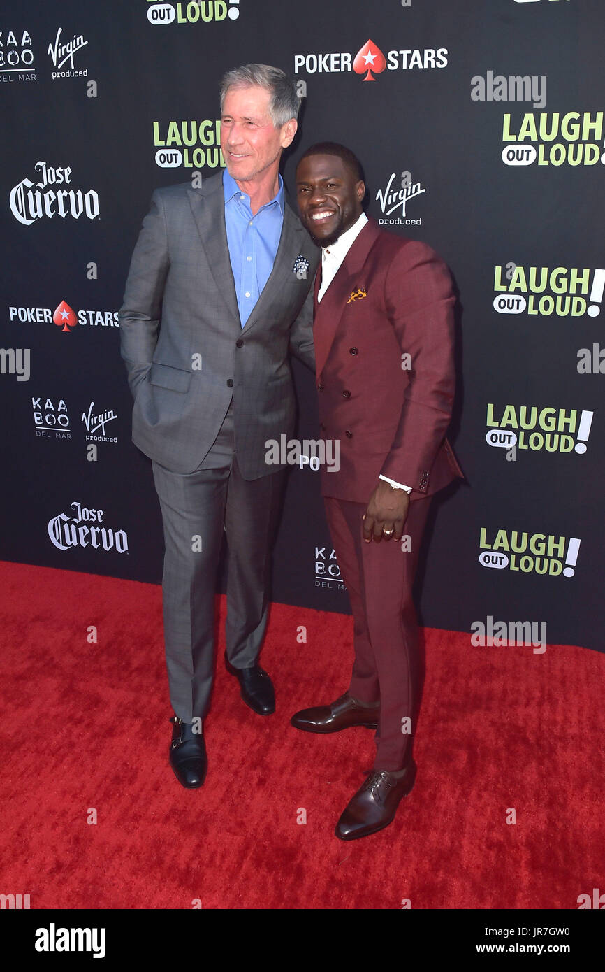 Los Angeles, USA. 3rd Aug, 2017. Jon Feltheimer and Kevin Hart attend ...