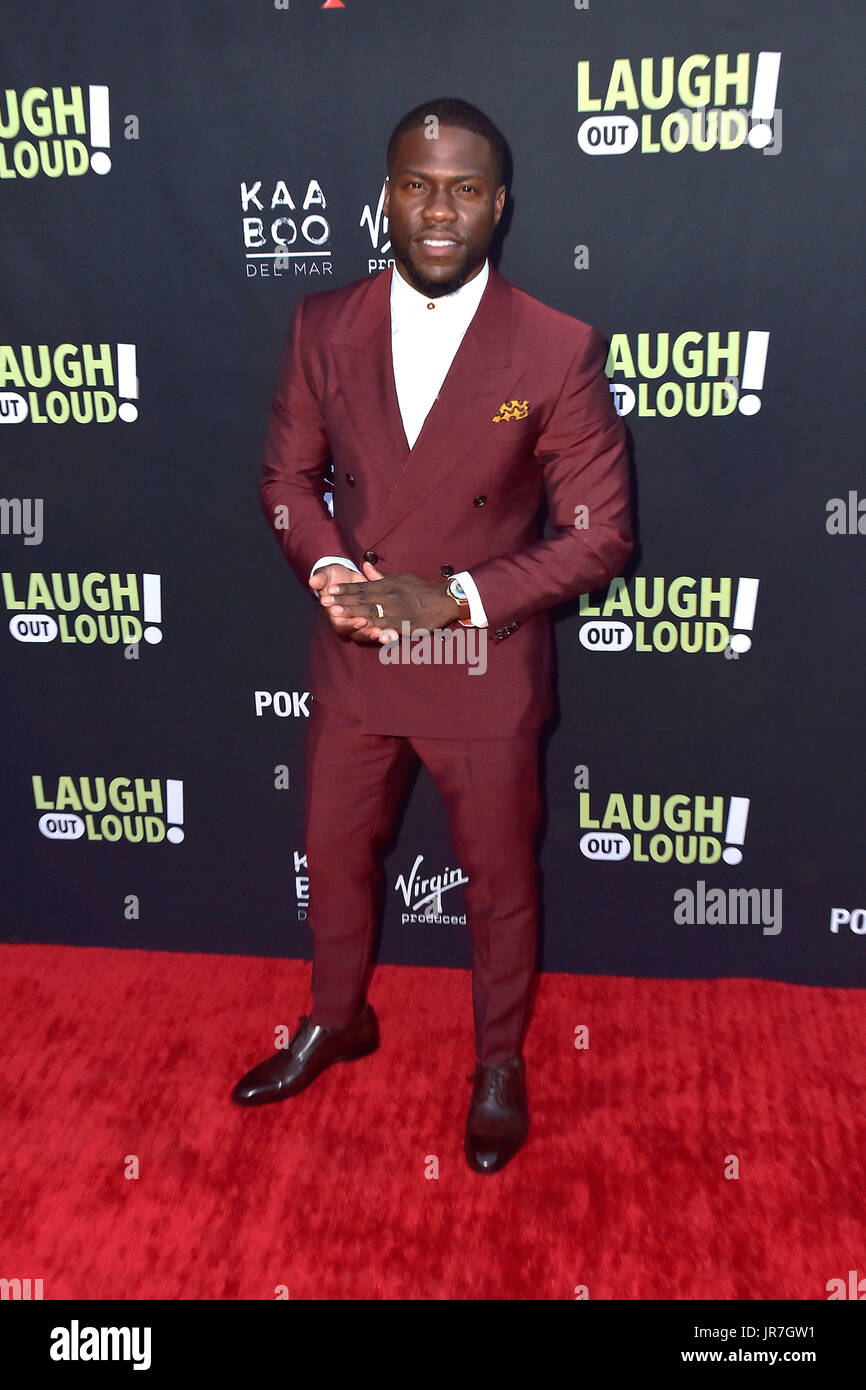 Los Angeles, USA. 3rd Aug, 2017. Kevin Hart attends the Launch of Laugh ...