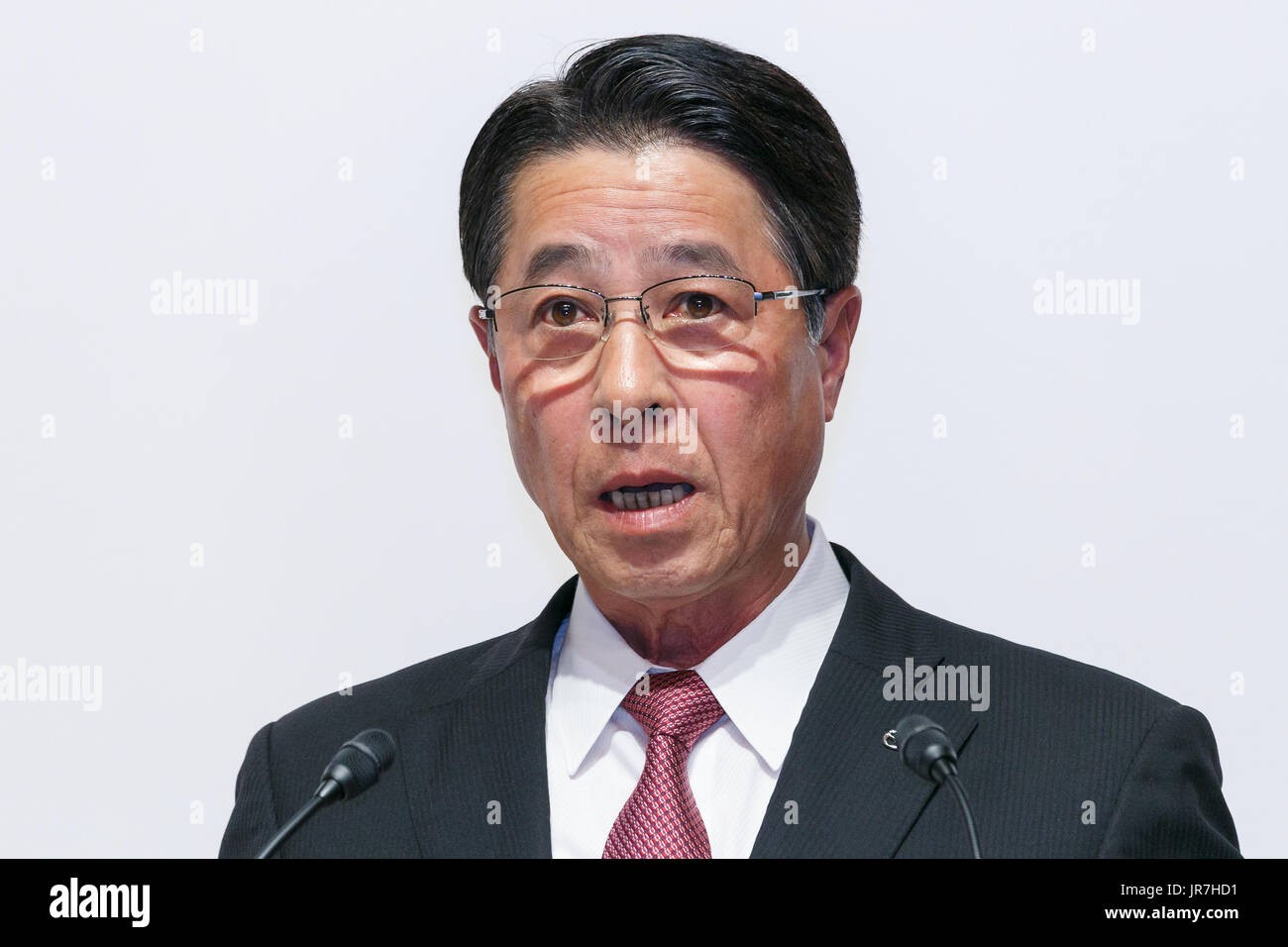 Tokyo Japan 4th Aug 2017 Mazda Motor Corporation President And Ceo