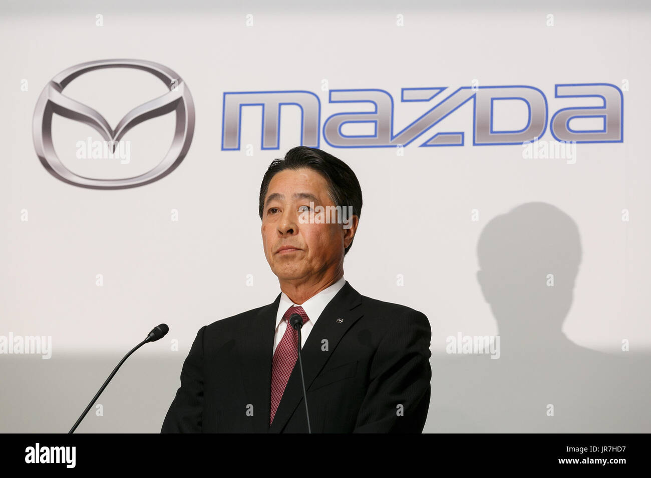 Tokyo, Japan. 4th Aug, 2017. Mazda Motor Corporation President and CEO ...