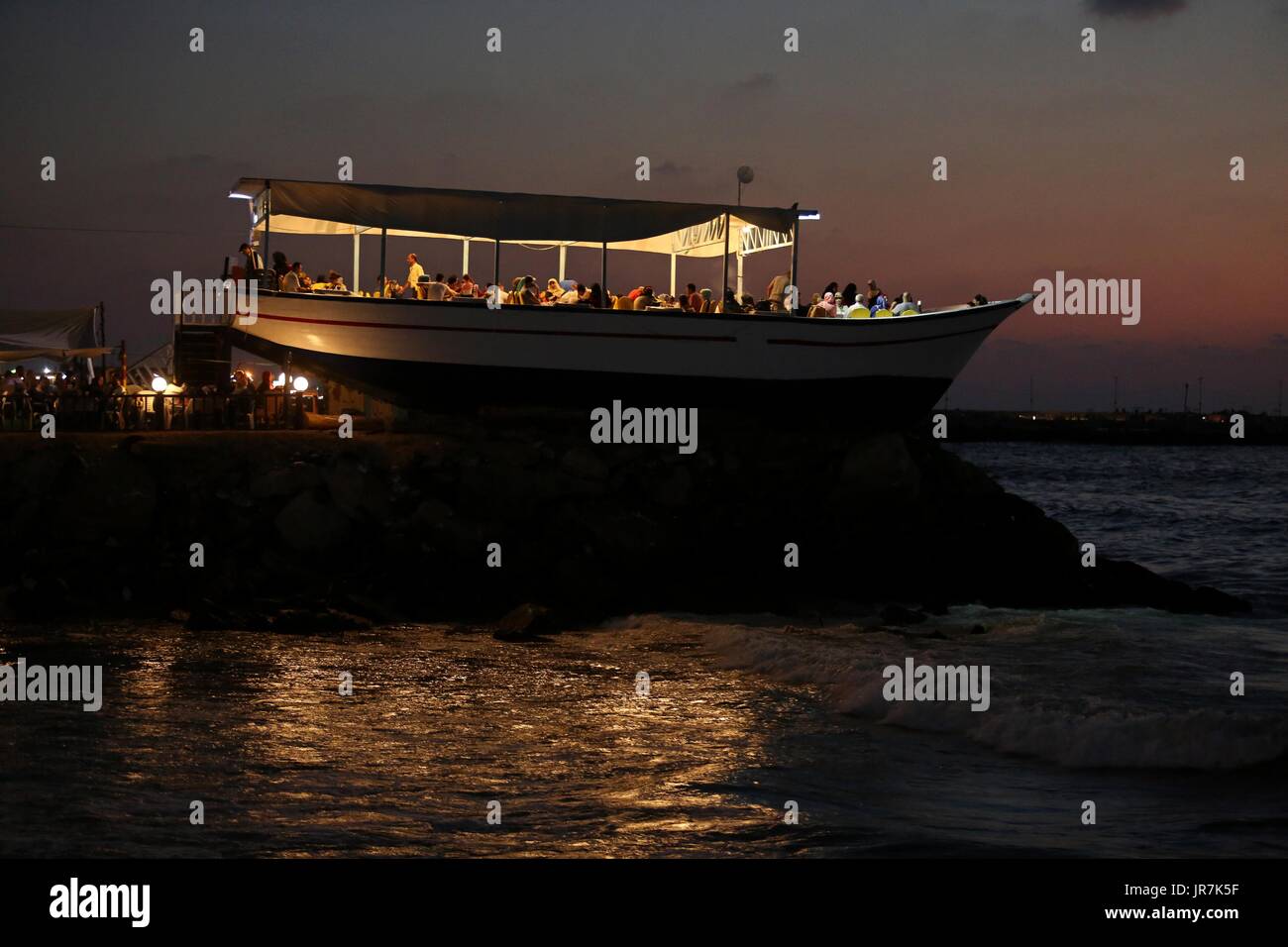 Palestinian beach restaurant hi-res stock photography and images - Alamy