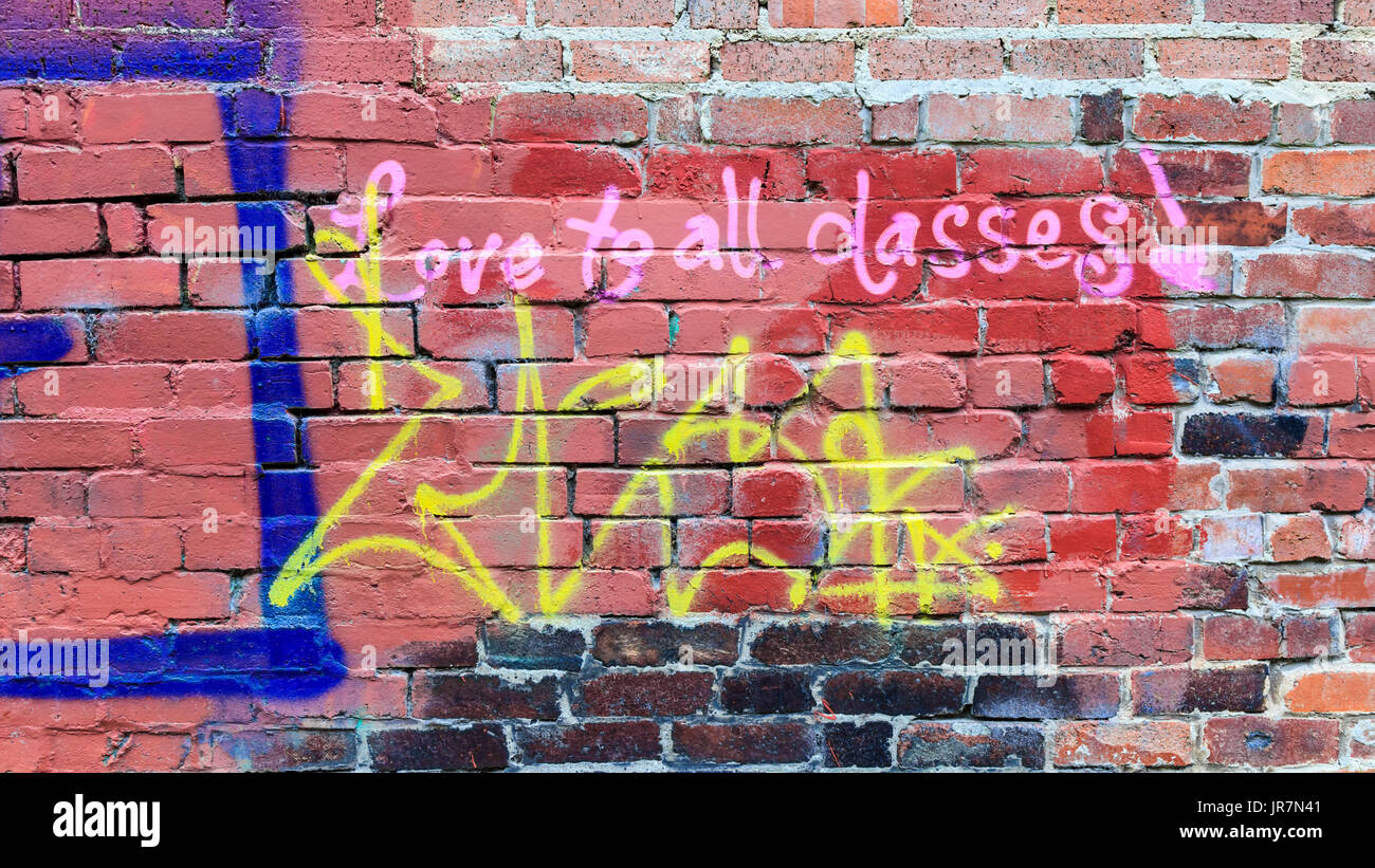 Graffiti hippy hi-res stock photography and images - Alamy