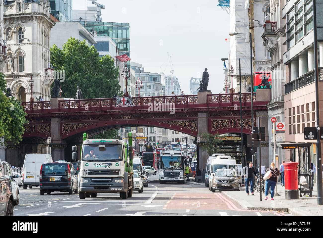 Holborn Viaduct in Farringdon Road, London, England Stock Photo - Alamy