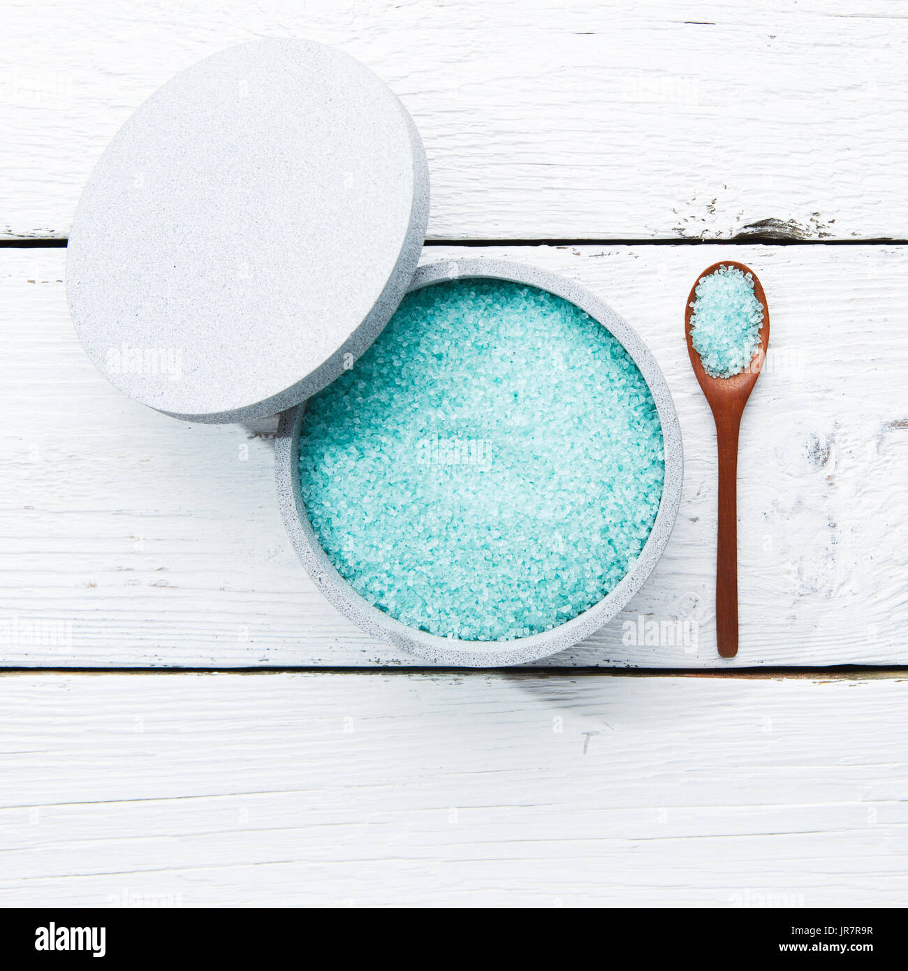 Blue salt container hi-res stock photography and images - Alamy