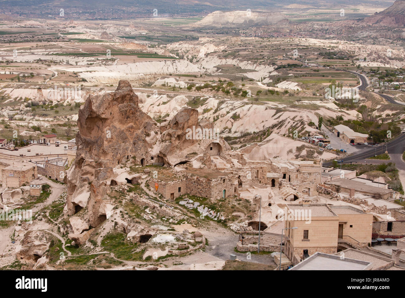 landscape of Cappadocia with fairy chimneys and stone houses Stock ...