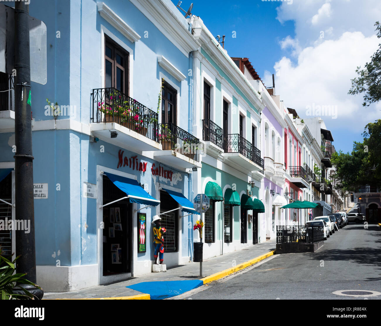 Typical Street in Historic San Juan, Puerto Rico Stock Photo - Alamy