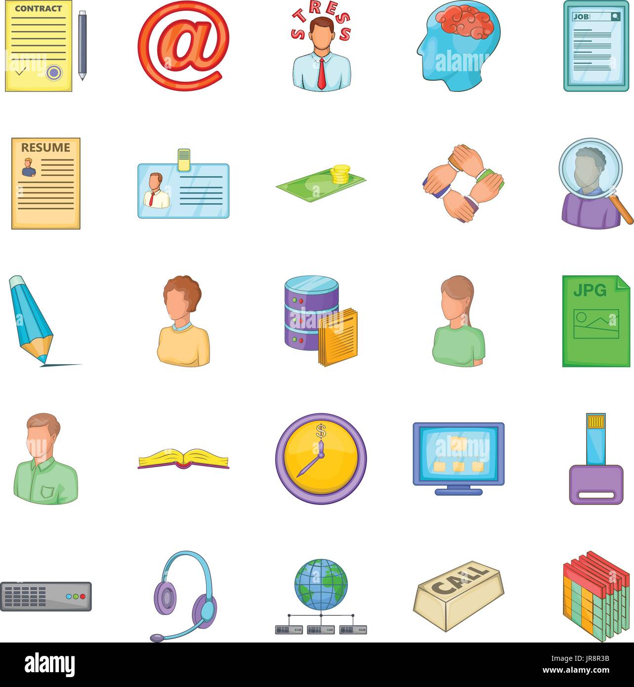 Order icons set, cartoon style Stock Vector Image & Art - Alamy