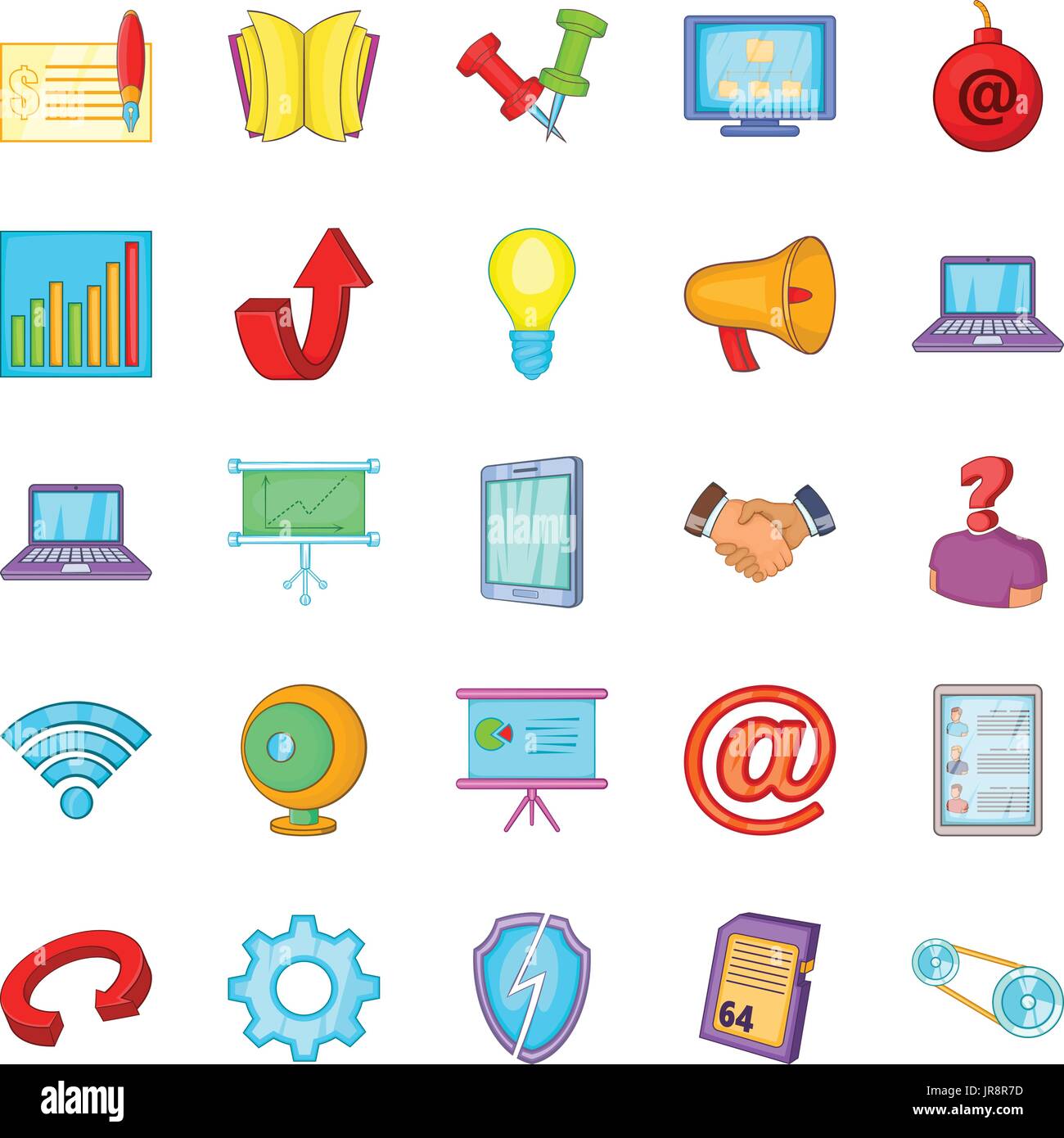 Manager icons set, cartoon style Stock Vector Image & Art - Alamy