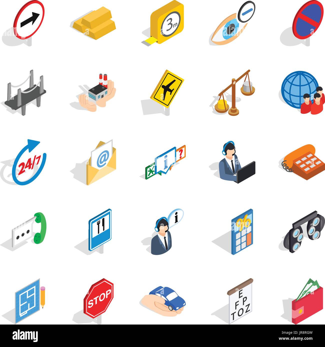 Look after icons set, isometric style Stock Vector Image & Art - Alamy