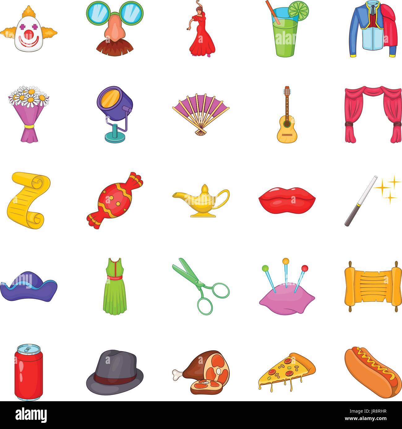 Gladden icons set, cartoon style Stock Vector Image & Art - Alamy