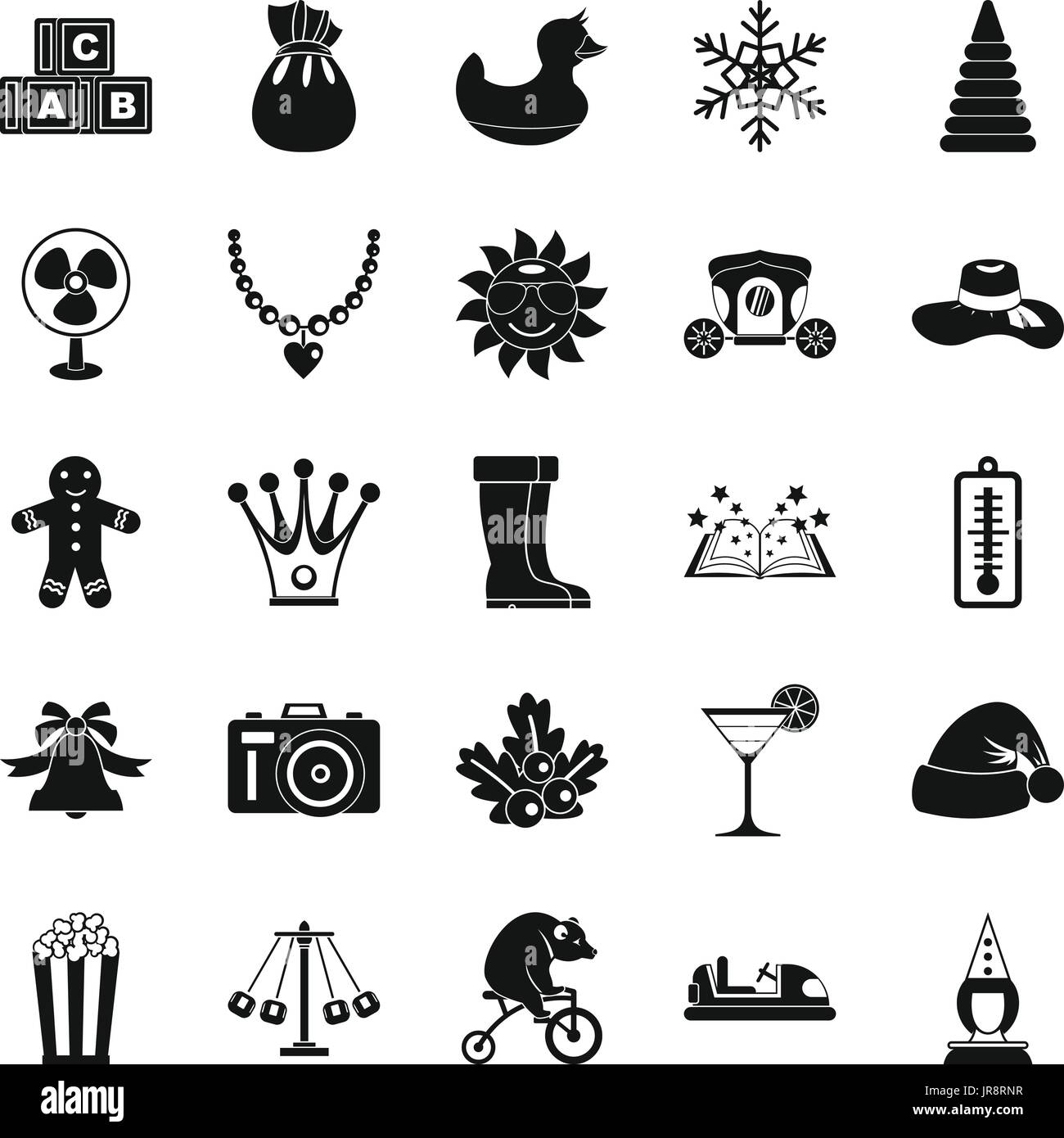 Guys icons set, simple style Stock Vector Image & Art - Alamy