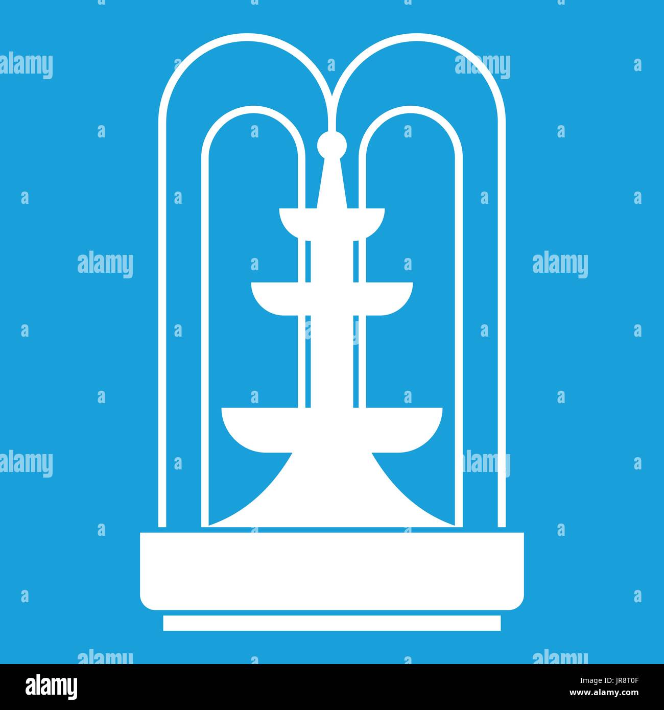 White light water fountain Stock Vector Images - Alamy