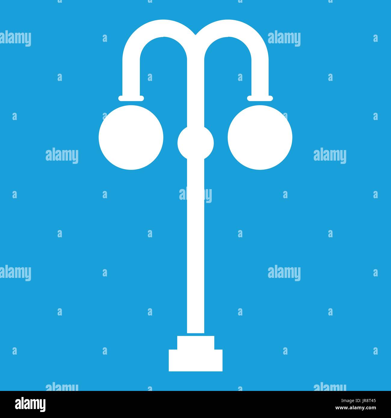 Street lamp icon white Stock Vector Image & Art - Alamy