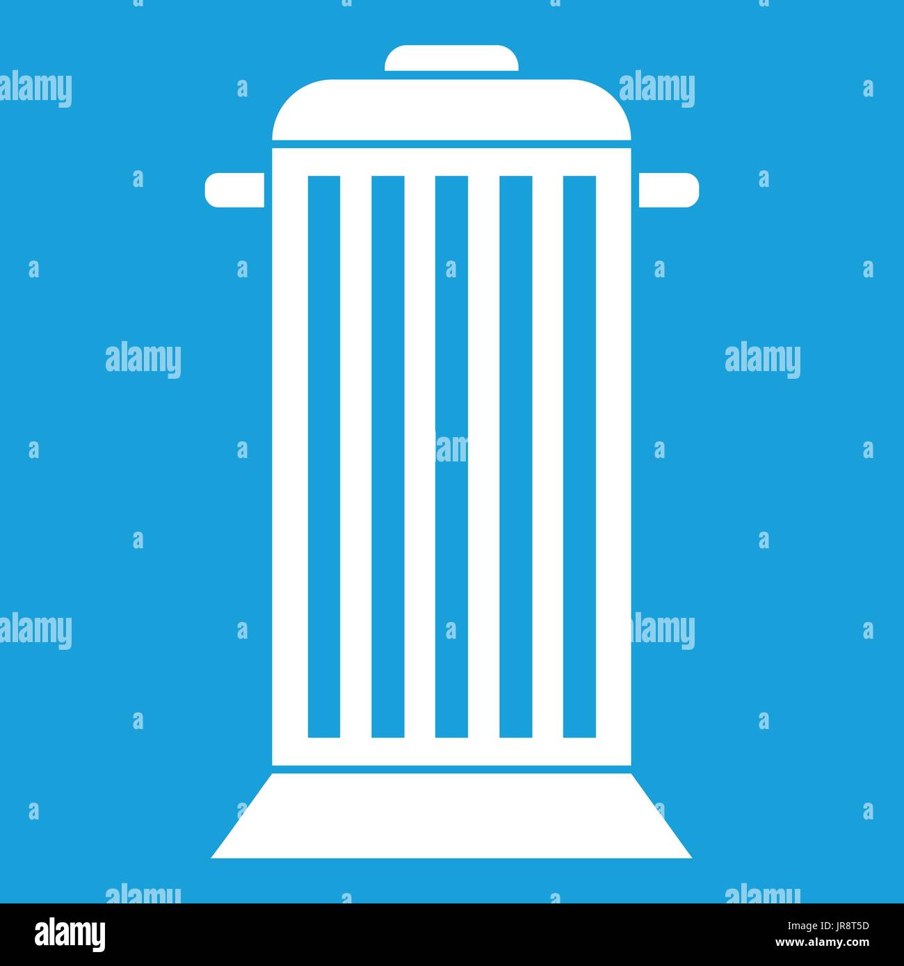 Street trash icon white Stock Vector Image & Art - Alamy