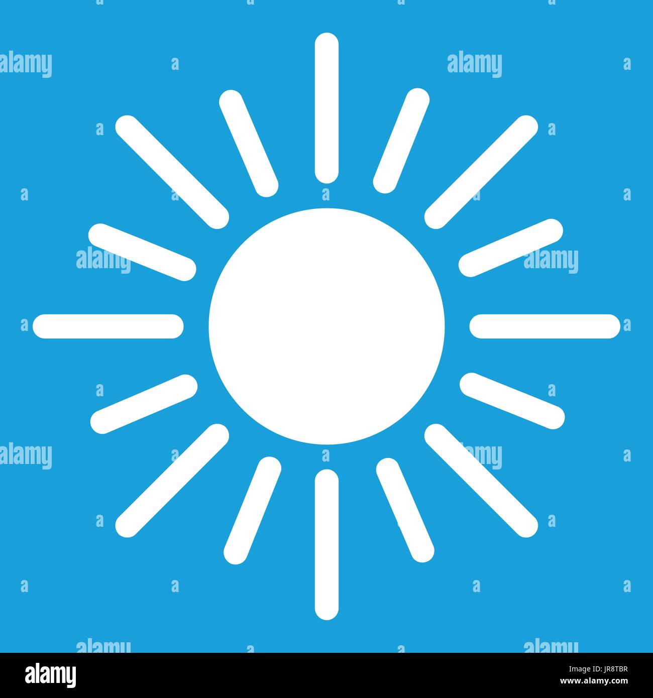 Sun icon white Stock Vector Image & Art - Alamy