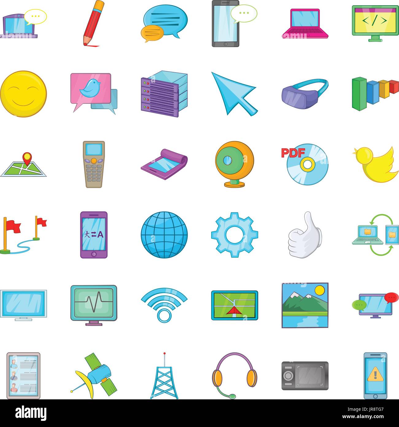 Computer mouse icons set, cartoon style Stock Vector Image & Art - Alamy