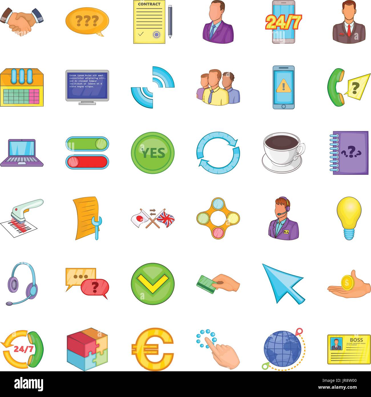 Good connection icons set, cartoon style Stock Vector Image & Art - Alamy